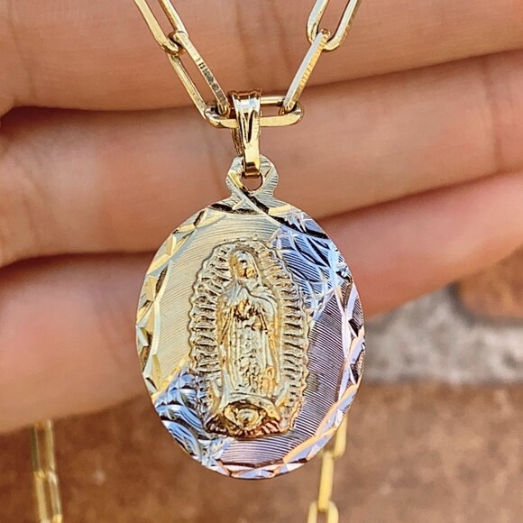 Prime Jewelry 269 | Jewelry | New 4k Gold Filled Virgem Guadalupe Tri ...